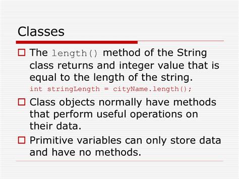 Chapter 6 A First Look At Classes Ppt Download