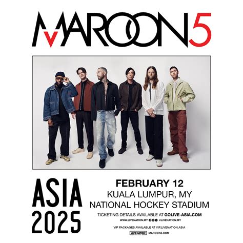 Maroon 5 Aisa 2025 Kuala Lumpur National Hockey Stadium