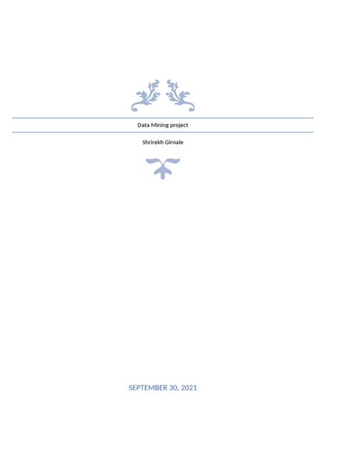 Data Mining Project Pdf Receiver Operating Characteristic Cluster Analysis