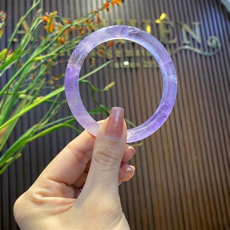 Vòng Nguyên Khối Thạch Anh Tím Phong Thủy An Nhiên