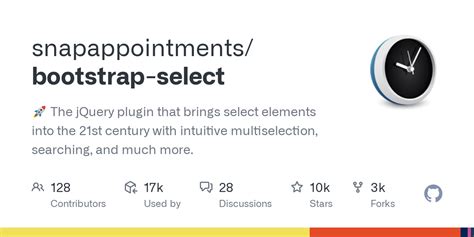 GitHub Snapappointments Bootstrap Select Rocket The JQuery Plugin That Brings Select