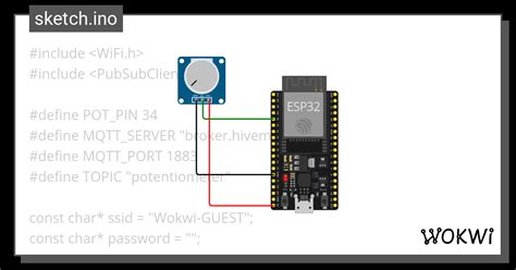 Surveillance De Potentiomètre Publisher Wokwi Esp32 Stm32 Arduino