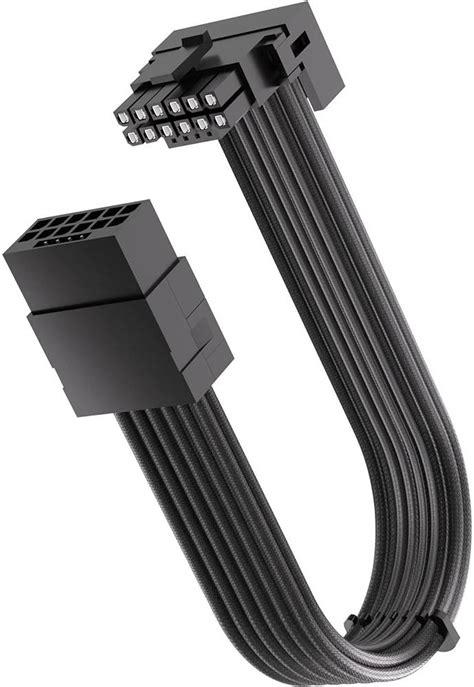 Mviioe VHPWR Angled Adapter PCI E Female To Male Extension Cord Pin GPU Cable