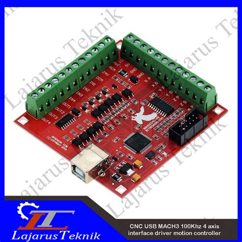 Jual CNC USB MACH3 100Khz 4 Axis Interface Driver Motion Controller Merah Kota Cimahi