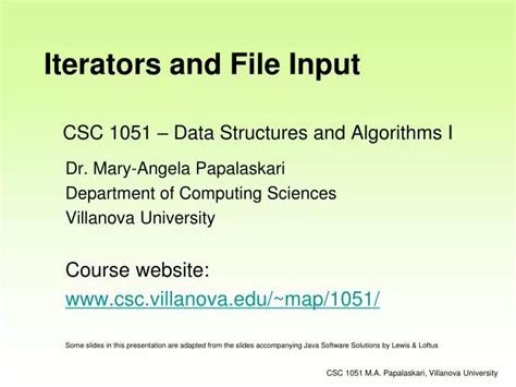Ppt Csc 1051 Data Structures And Algorithms I Powerpoint