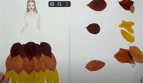 Поделка Девушка из листьев 100 фото идей