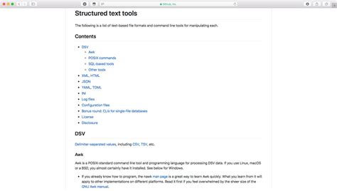 Structured Text Tools — подборка утилит для обработки данных из командной строки — Хакер