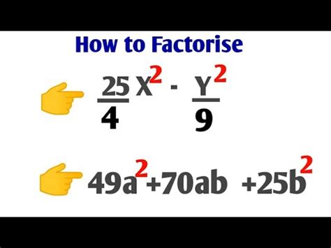 How To Factorise The Algebraic Expressions Factor Kaise Nikale Algebra Factors