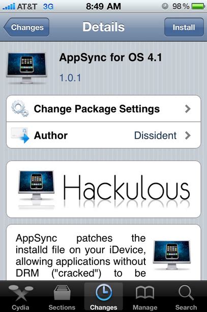 How To Install Appsync 4 1 On Your Jailbroken Ios Devices The Tech Journal