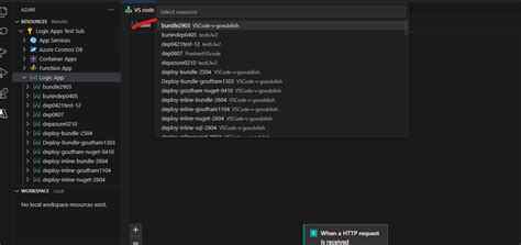 Vs Code Unable To Find Create A New Logic App Option While Deploying A Workflow · Issue 2268