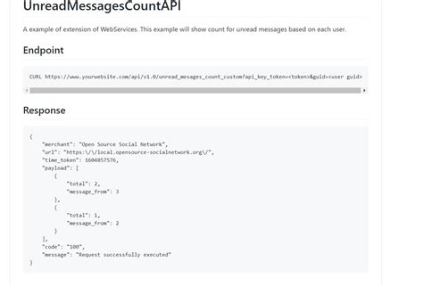 Message Notifications Open Source Social Network