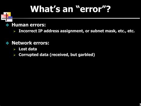 Ppt Chapter 6 Errors Error Detection And Error Control Powerpoint