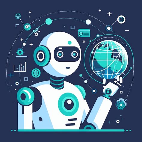 Premium Vector Vector Robotics Illustration