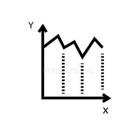 Outline Cartesian Coordinate System Vector Icon Isolated Black Simple Line Element Illustration