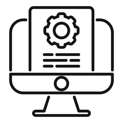 Project Document Icon Outline Vector Data Support 20246909 Vector Art