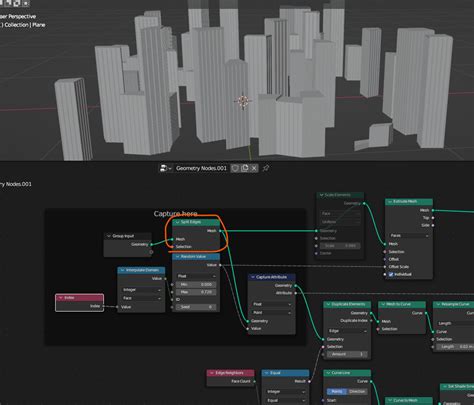 Geometry Nodes Capture The Random Value Used To Extrude Each Island