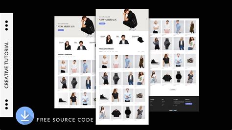 Complete And Responsive E Commerce Website Using Html And Css Ecommercewebsite Websitedesign