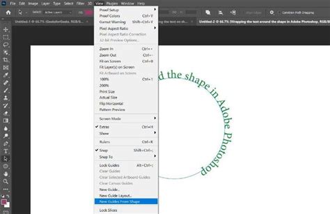 How To Wrap Text Around Shapes In Adobe Photoshop