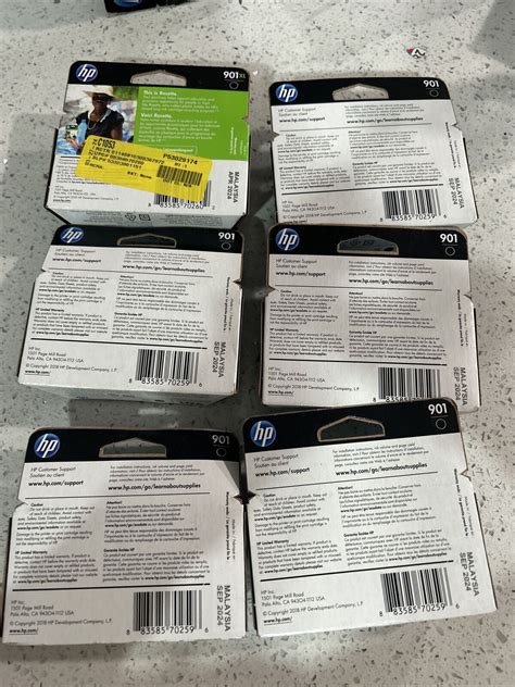 Used Genuine Hp Black Xl Ink Cartridge Lot Of Exp Ubb Threads