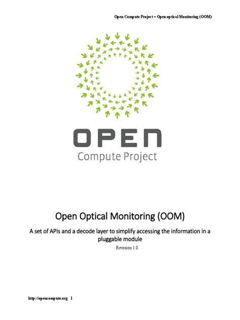 Open Optical Monitoring Ocp Specification V1 0 Pdf Computer