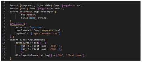 Angular Material Table Example How To Create Angular Material Table