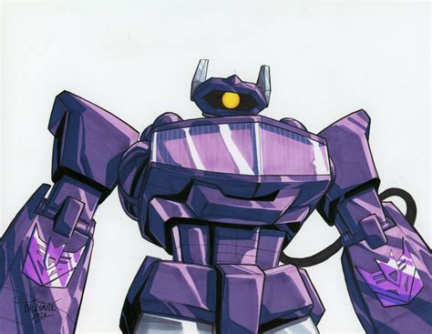 Purple Shockwave Transformer Artwork Shockwave Fanart Shockwave Drawing Transformers