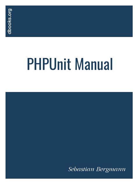 phpunit manual pdf free download books