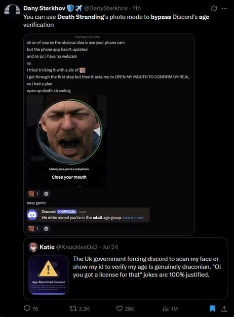 You Can Use Death Strandings Photo Mode To Bypass Discords Age Verification Album On Imgur