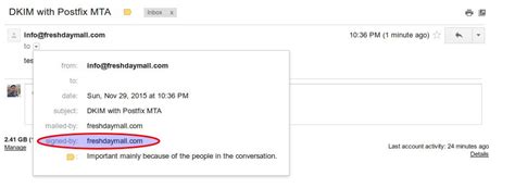 Configure Domainkeys Dkim Opendkim With Postfix On Centos 7 Bots