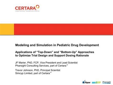 Modeling And Simulation In Pediatric Drug Development