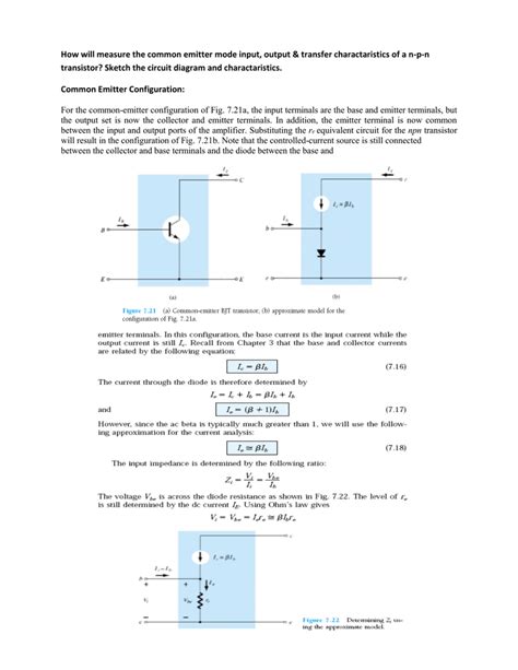 Draw The Circuit Diagram Of Npn Transistor Amplifier In Common Emitter