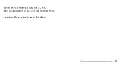Percentages Past Paper Questions For Igcse Cambridge 0580 Revise