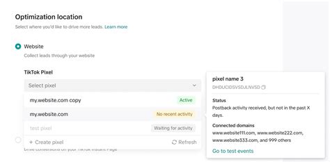 About Data Connection For Website Optimization Tiktok Ads Manager