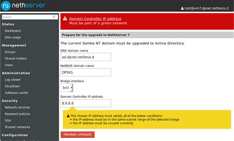 Upgrade Tool Module Feature Nethserver Community