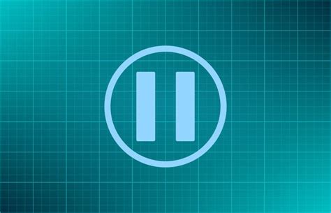 Premium Vector Playpause Button Symbol Vector Illustration On Blue
