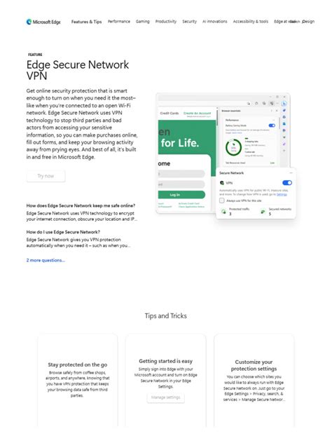 Try Microsoft Edges Vpn Browser Microsoft Edge Pdf Microsoft Virtual Private Network