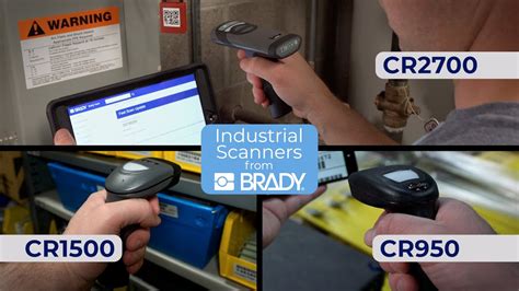 Comparing Cr950 Cr1500 Cr2700 Barcode Scanners Brady Youtube
