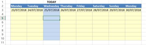 Automatically Highlight The Column That Is Today Formula Friday How
