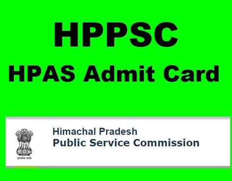 HPPSC HPAS Mains Admit Card 2023 Released Download Link Here