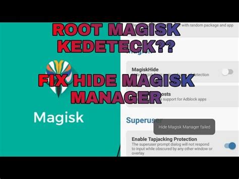 How To Fix Hide Magisk Manager Failed YouTube