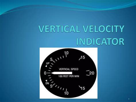 Vertical Velocity Indicator PPTX