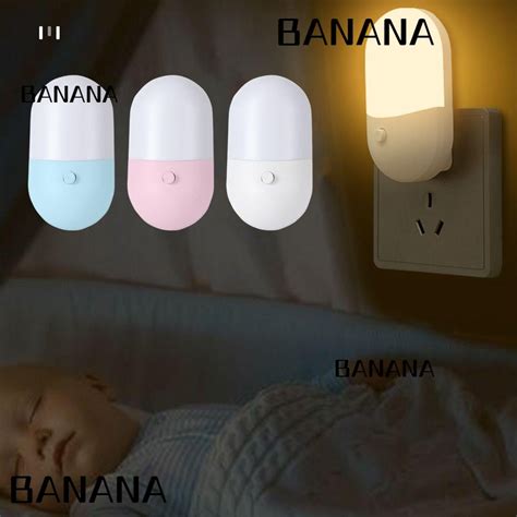 Banana1 โคมไฟ Led อัตโนมัติ เปิด ปิด ซ็อกเก็ตห้องโถง โคมไฟห้องนอน Pir Motion Sensor Shopee
