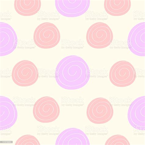 매끄러운 패턴 핑크 바이올렛 장미 아이콘 귀여운 꽃 식물 컬렉션 둥근 나선형 모양 기호 성장하는 개념 포장 지 섬유 템플릿 흰색 배경입니다 꽃 나무에 대한 스톡 벡터 아트