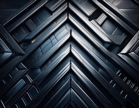 Futuristic Metallic Geometric Patterns Abstract Chrome Grid Design With Sharp Reflective