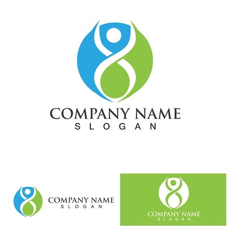 인간의 문자 로고 기호 프리미엄 벡터