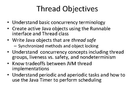 Multi Threading Programming Objectoriented Technology And Development Thread
