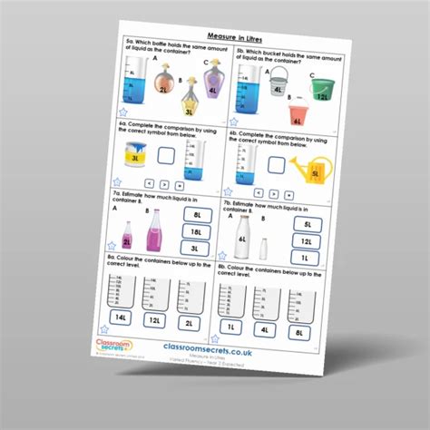 Year 2 Measure In Litres Homework Resource Classroom Secrets