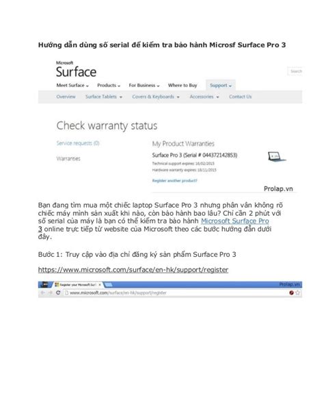 Microsoft Surface Serial Number Check