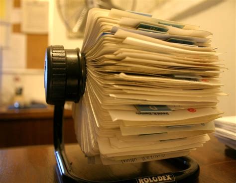 I Threw Away My Rolodex Ooh Today