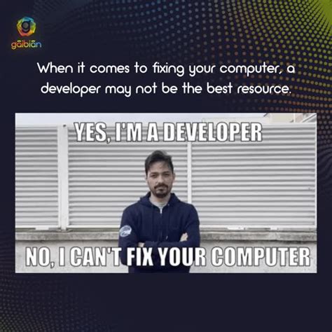 gaibian on linkedin techhumor codingreality developertruths techissues